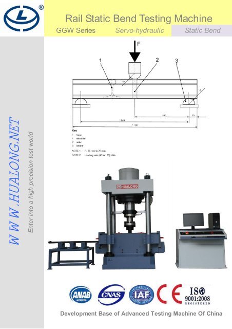 Rail Static Bend Testing Machine