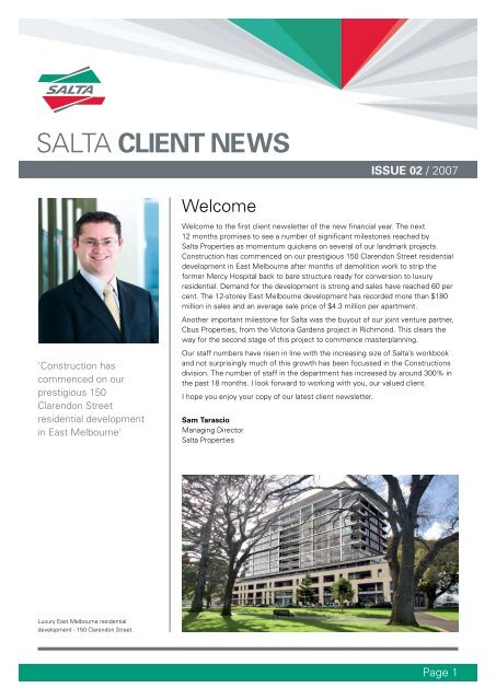 SALTA CLIENT NEWS - Salta Properties