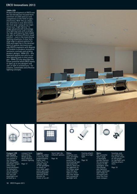 ERCO Innovations 2013