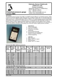 Datasheet pressure transmitter type DS2 - drucksensorik.de