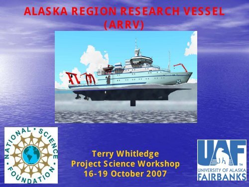 Alaska Region Research Vessel - Project Science