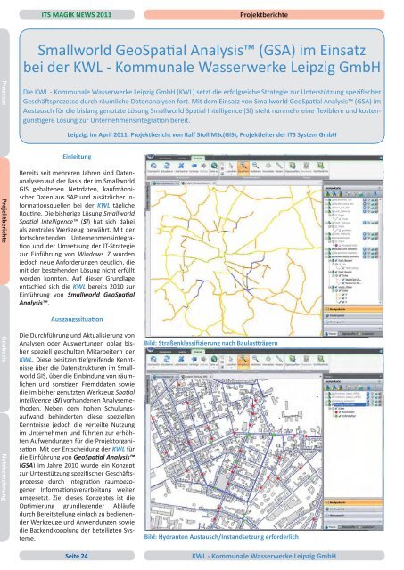 Smallworld GeoSpatial Analysis (GSA) im Einsatz - ITS ...