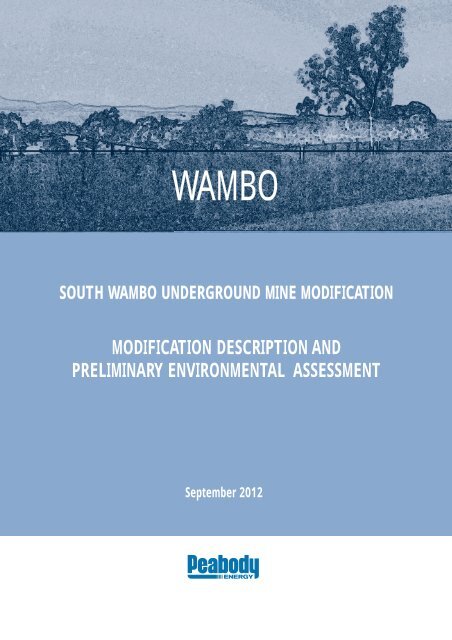 South Wambo Underground Mine Modification - Peabody Energy