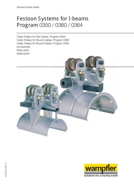 Festoon Systems for I-beams Program 0350 / 0360 / 0364