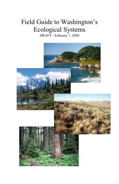 Draft Field Guide to Washington's Ecological Systems