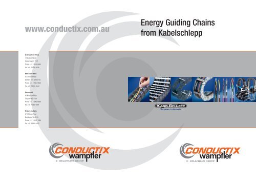 Energy Guiding Chains from Kabelschlepp - Conductix-Wampfler