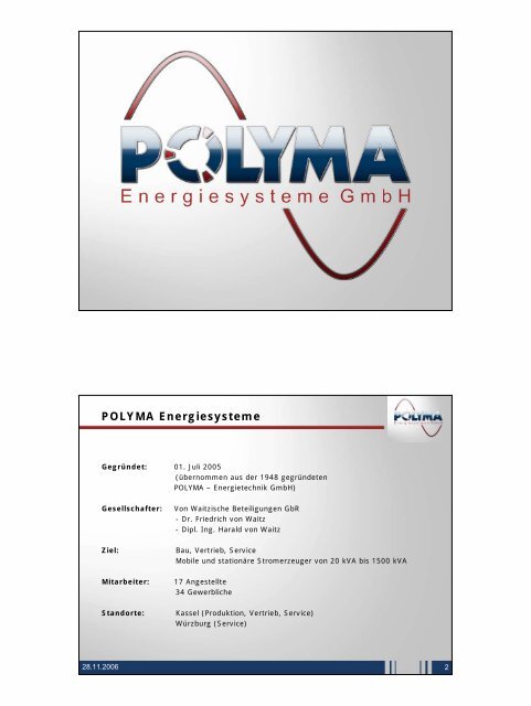 POLYMA Energiesysteme
