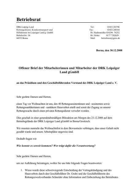 Offener Brief zum Download als PDF - Leipzig Seiten
