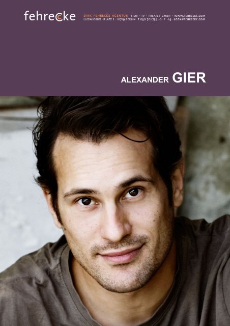 ALEXANDER GIER - Fehrecke
