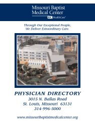 Campus Map - Missouri Baptist Medical Center