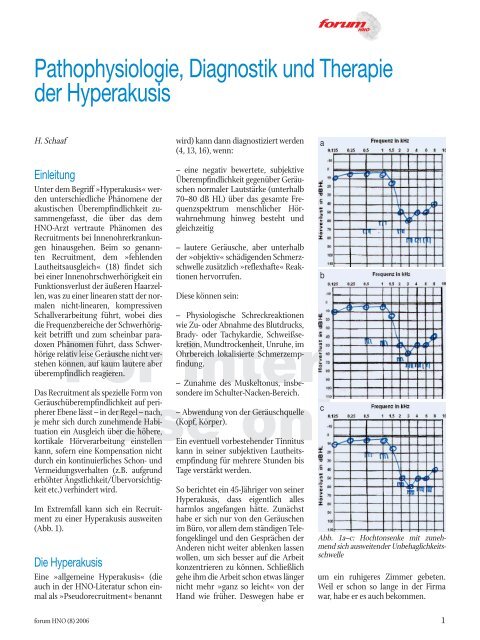 Pathophysiologie, Diagnostik und Therapie der ... - Dr. H. Schaaf