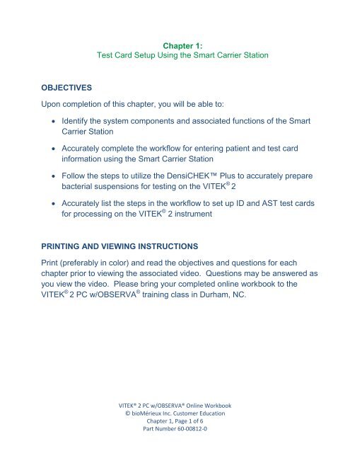 Workbook - bioMerieux