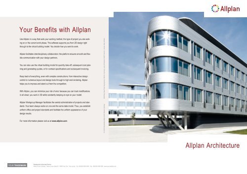 Your Benefits with Allplan Allplan Architecture