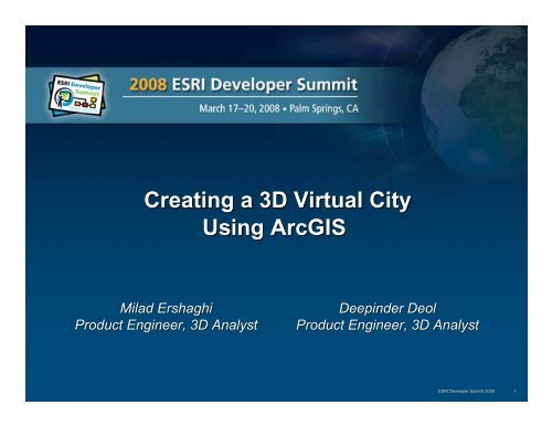 Creating a 3D Virtual City Using ArcGIS - Esri