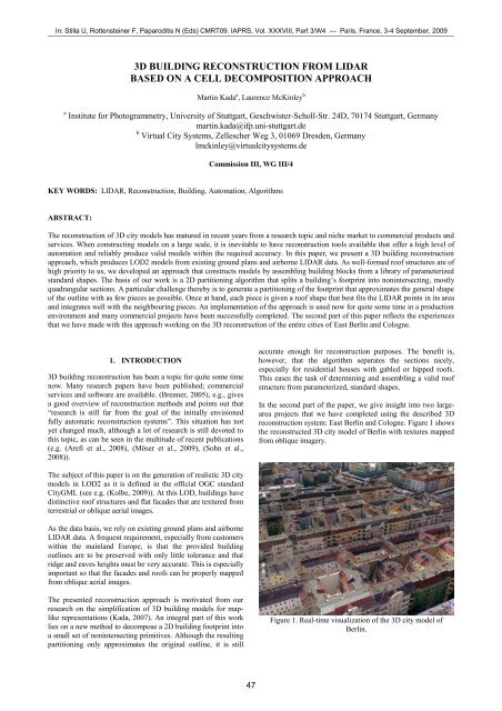 3d Building Reconstruction From Lidar Based On A Citeseerx