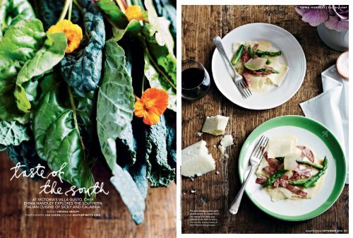 at VICtORIa'S VIlla GuStO, Chef emma handley explOReS the ...