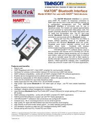 Viator USB HART Interface firmware update - MACTek Corp