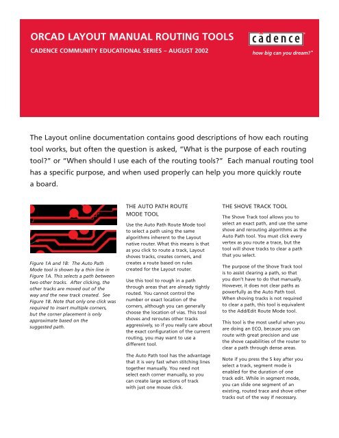 ORCAD LAYOUT MANUAL ROUTING TOOLS