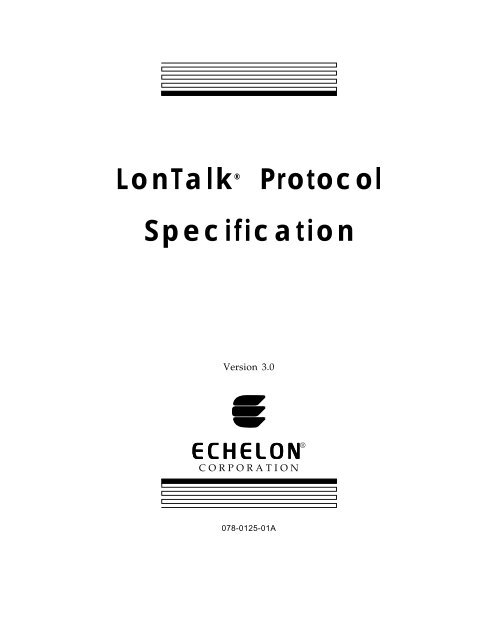 LonTalk Protocol Specification