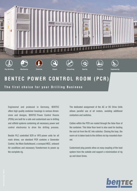 BENTEC POWER CONTROL ROOM (PCR)