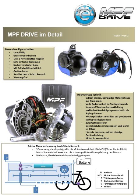 MPF DRIVE im Detail M - Veloteria