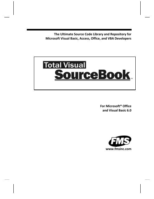 Total Visual SourceBook Manual - FMS Inc.