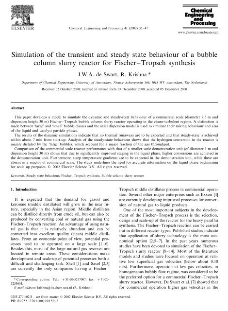 Simulation Of The Transient And Steady State Behaviour Of A Bubble