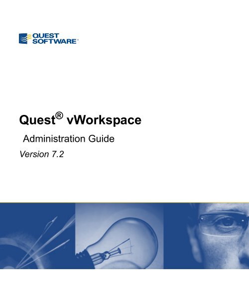 Quest vWorkspace Administration Guide - Quest Software