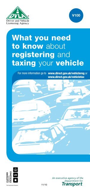 What you need to know about registering and taxing your ... - DVLA