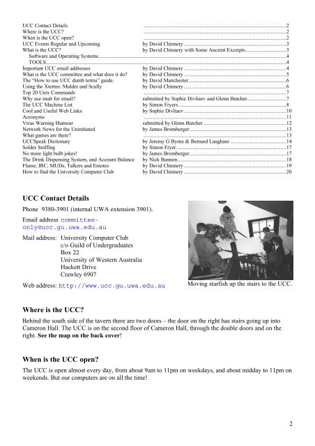 UCC Fresher's Guide - University Computer Club