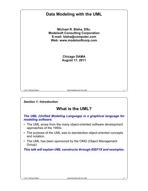 A UML Data Model - Sparx Systems Enterprise Architect Community ...