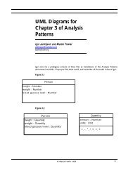 UML Diagrams for Chapter 2 of Analysis Patterns - Martin Fowler