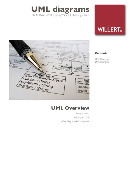Rhapsody Handout - UML Overview - v2r0 - Willert Software
