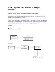 UML Diagrams for Chapter 2 of Analysis Patterns - Martin Fowler