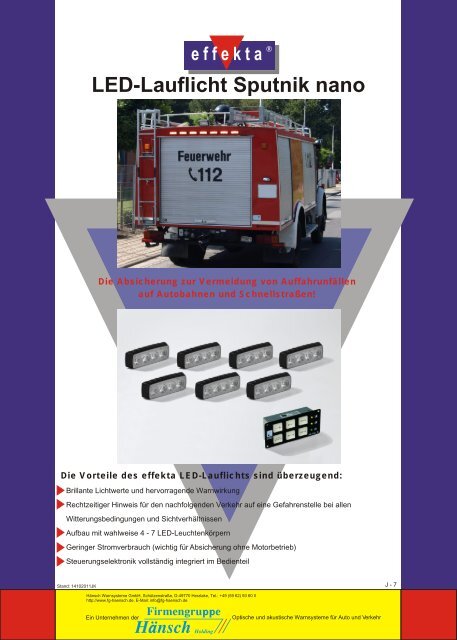 LED-Lauflicht Sputnik nano - Hänsch