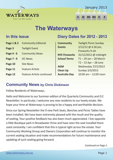 The Waterways - Waterways Owners Corporation