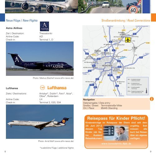 Neue Flüge / New Flights