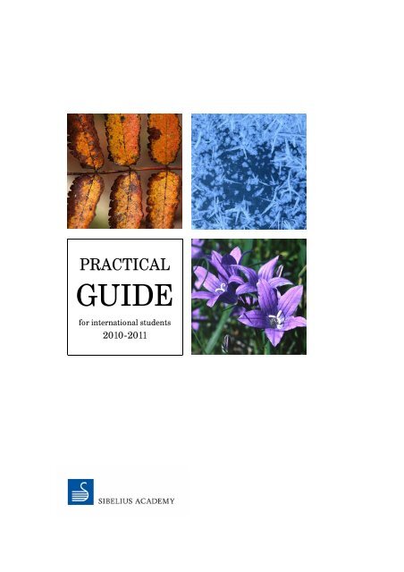 Sibelius Academy - Practical Guide