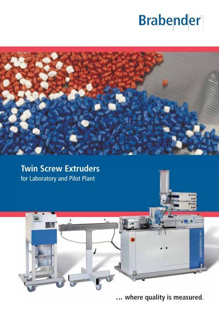 Twin Screw Extruders - Brabender