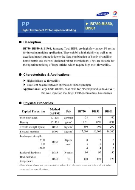 BI750,BI850, BI961 - Berrutiplastics