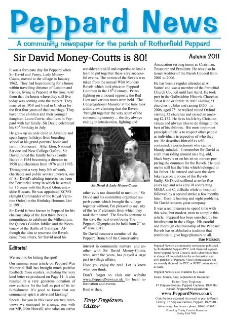 Sir David Money-Coutts Is 80! - NET