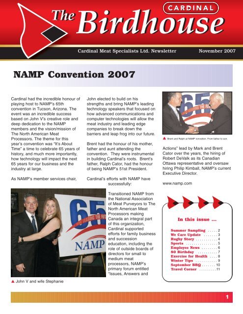NAMP Convention 2007 - Cardinal Meat Specialists