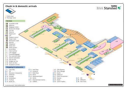 Check in & domestic arrivals - Stansted Airport Information