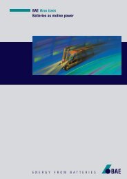 BAE NOVA trans PZV - BAE Batterien GmbH