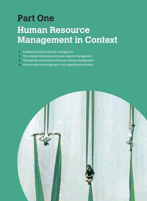 Human Resource Management in Context