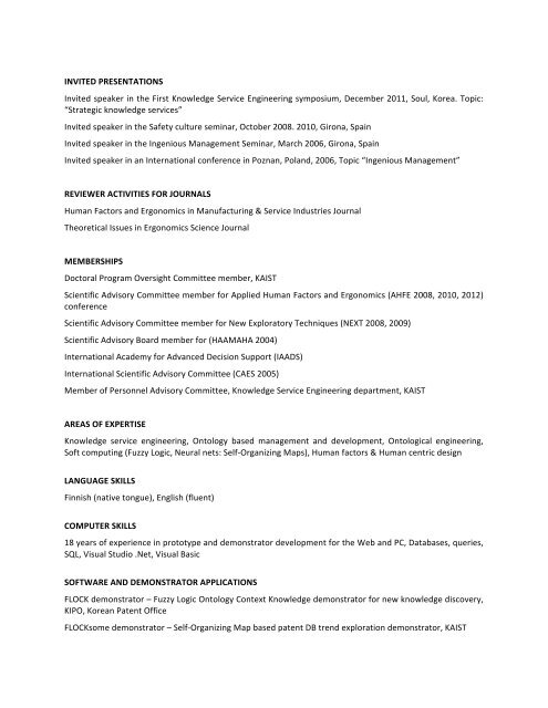 INVITED PRESENTATIONS Inv