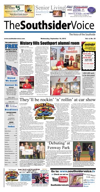 Wednesday, September 19th, 2012 - Southsider Voice