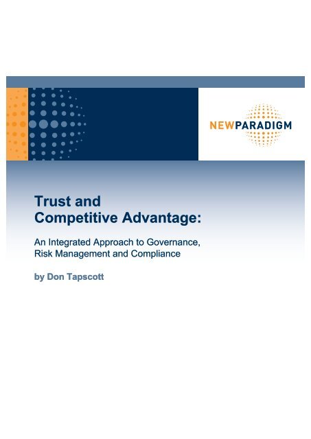 Trust and Competitive Advantage:
