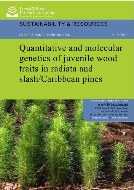 Final Report JWI V8 - Forest and Wood Products Australia