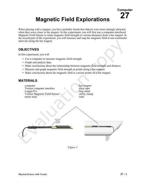 Magnetic Field Explorations - Vernier Software